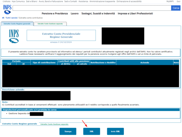 Come scaricare estratto contributivo INPS - Athena SCF