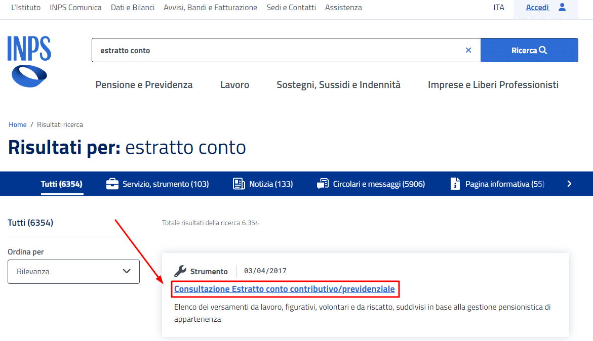 Come scaricare estratto contributivo INPS - Athena SCF